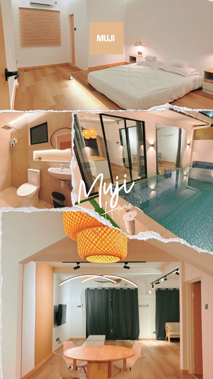 Muji Home With Private Pool - Kinabatangan