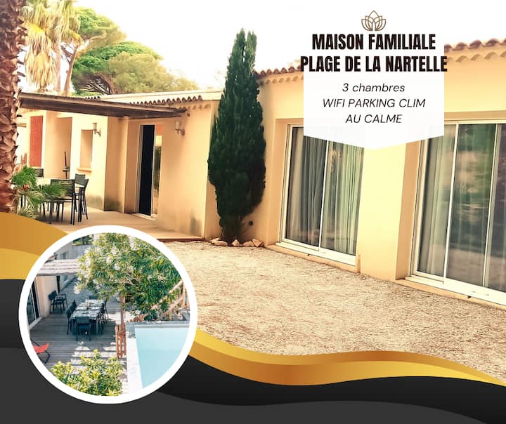 Maison Familiale Privée Calme Plage De La Nartelle - Sainte-Maxime