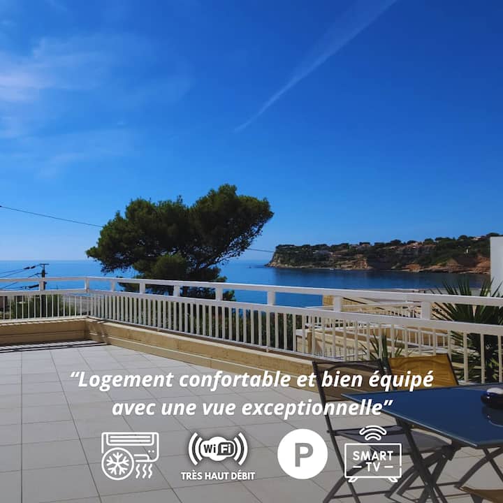 T2 Vue Mer - Proximité Plage Et Départ Randonnée - Carry-le-Rouet