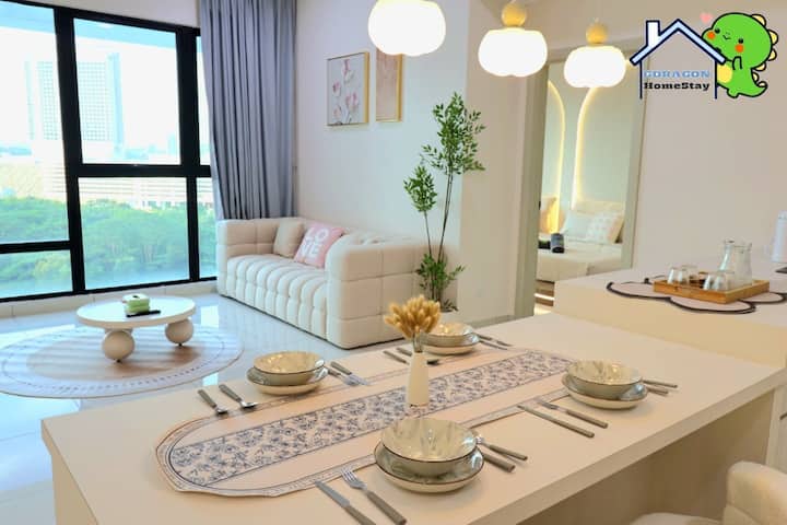 Lvory Cream Luxe Jb Southkey Mosaic 1br  2-4pax - Johor Bahru