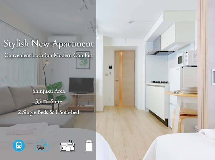 Sner4-perfect Location｜quiet Area｜modern&clean35㎡ - Shibuya City