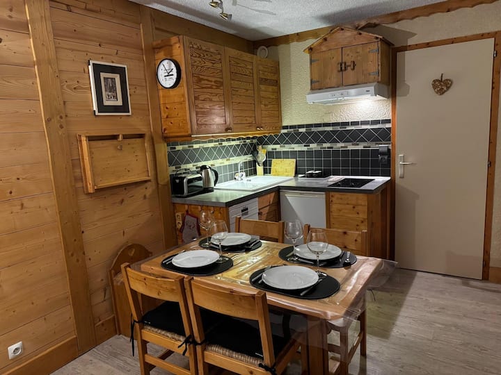 Studio Chaleureux Au Centre Des Saisies & Parking - Hauteluce