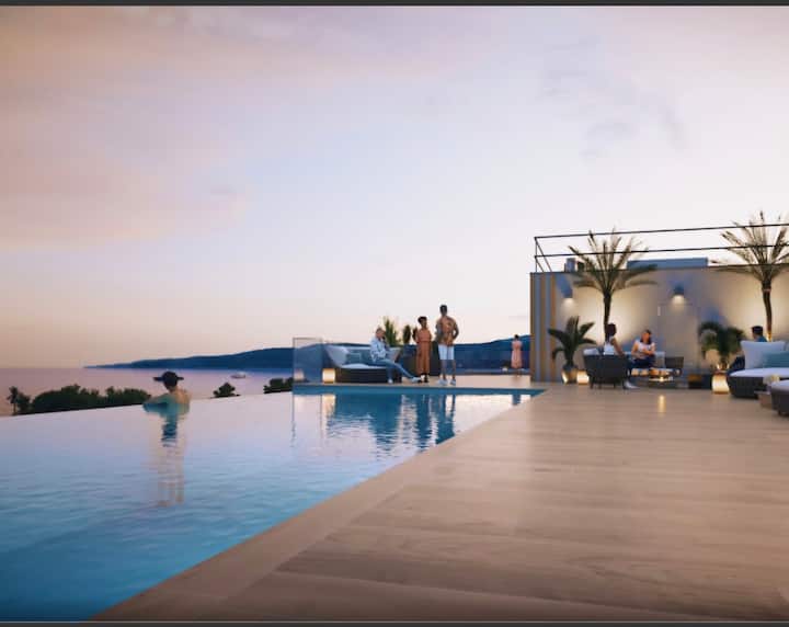 Appartement Piscine Sur Le Toit En Front De Mer - Saint-Laurent-du-Var