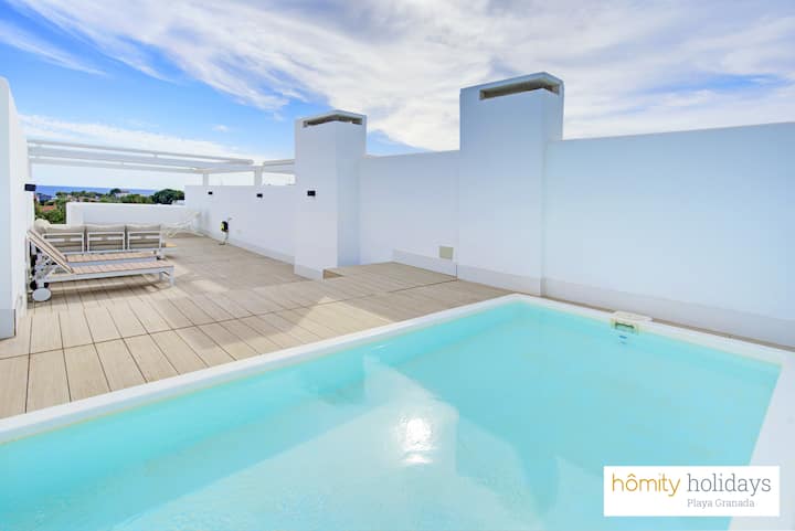 Homity Holidays - Penthouse With Pool Mf-2-p1-4d - Motril
