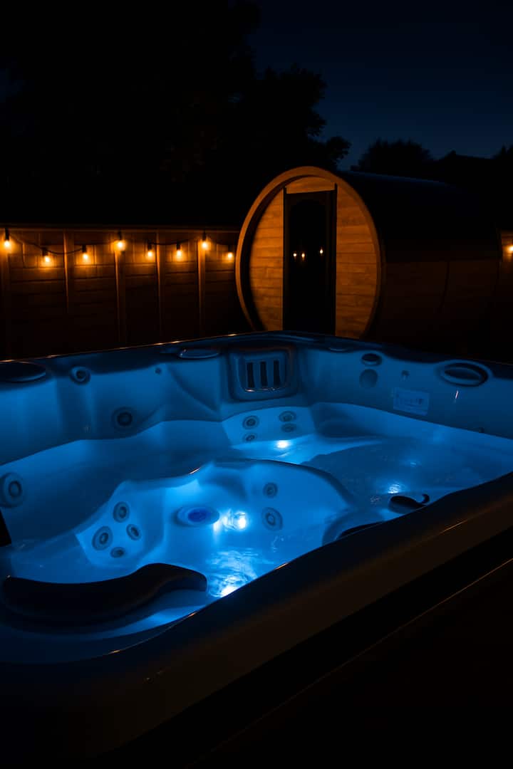 The Wellness Stay •Barrel Sauna•hot Tub•game Room - Arlington Heights, IL