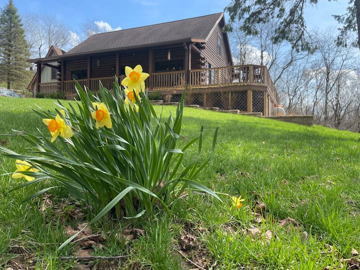 Inn On Bristle Ridge: Hot Tub • Woods • Hammocks - Mad River Moutain, OH
