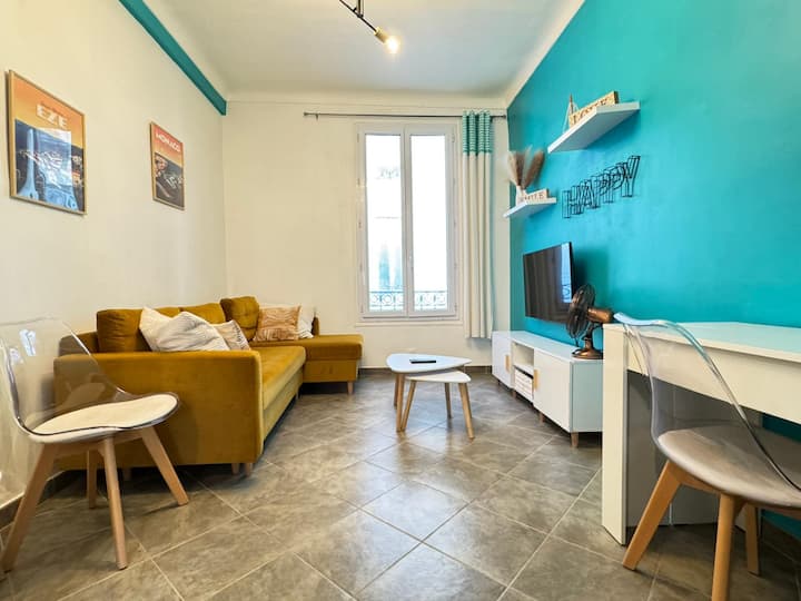 Joli Appartement Avec Une Chambre - Centre Ville - Gare de Nice Ville