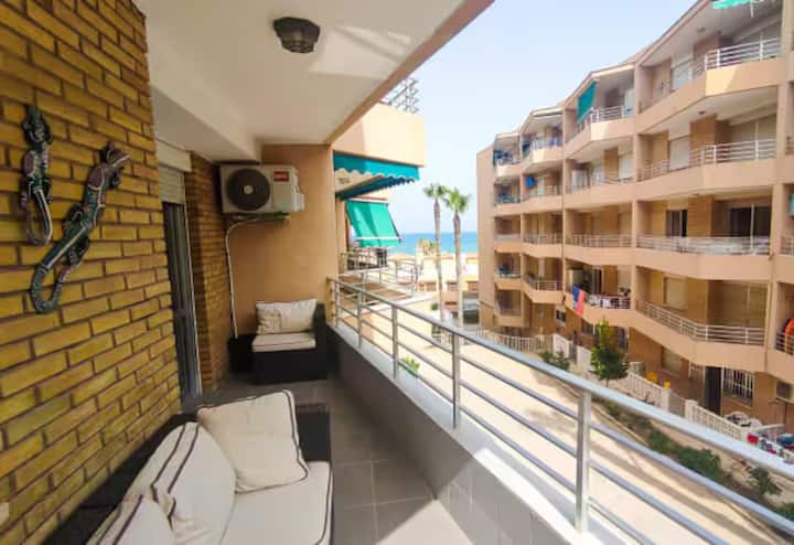 Airy Apartment With Sea View, 100 M Beach - Guardamar del Segura