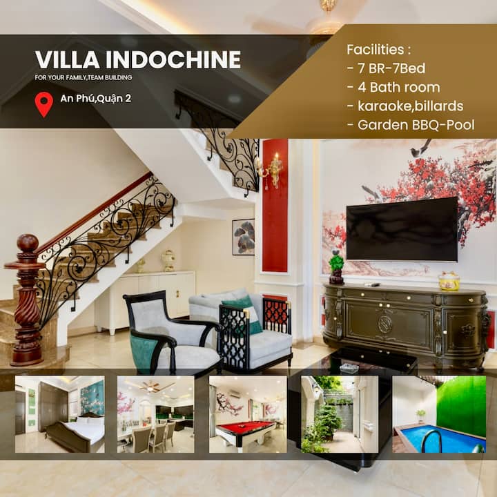 Center City Villa -7br/pool/ktv/billards/bbq - Hô Chi Minh-Ville