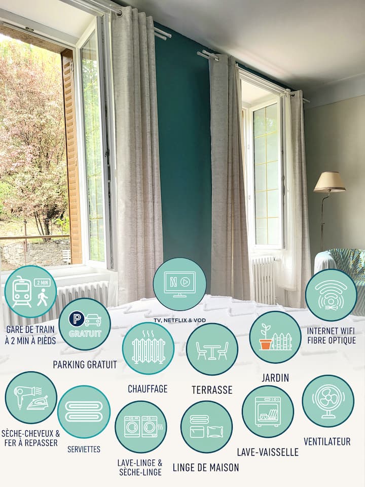 Suite De 2 Chambres, Terrasse & Jardin, Confort - Thiers