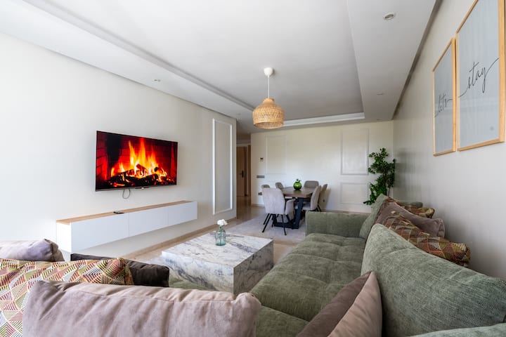 Charming & Spacious 3br /Prestigia/ 5 Min Stadium - Rabat