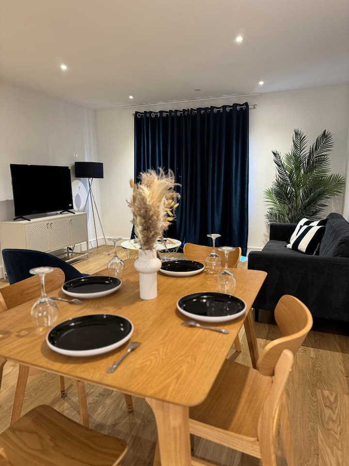 Modern City Apartment Free Parking & Wi-fi - Birmingham