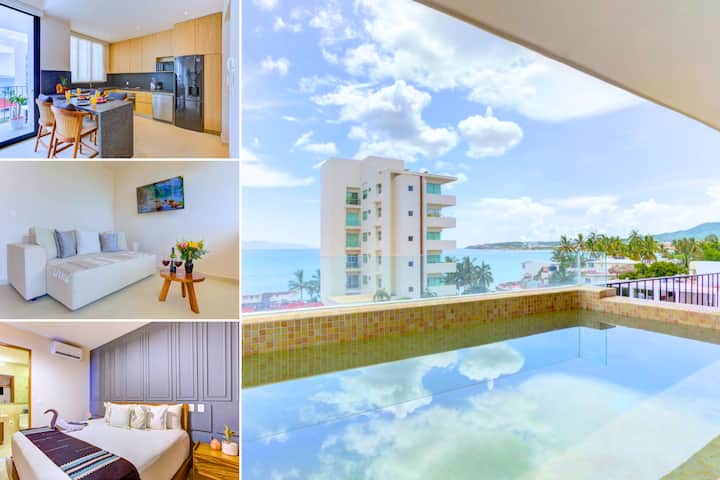 Cozy Beach Condo W/pool & Car - Bucerías