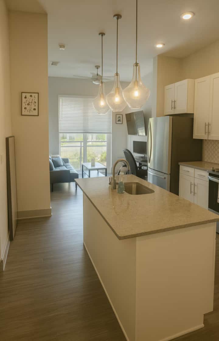 Lakeside 1br Retreat | Airport • Pool • Gym • Wifi - 歐文