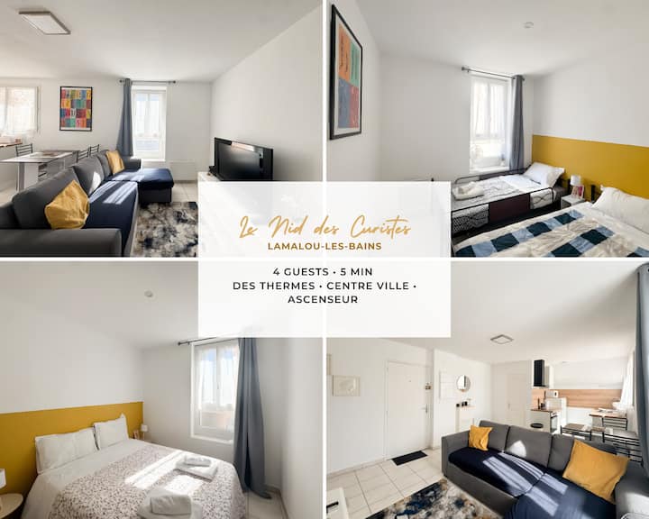Le Nid Des Curistes • 5 Min Des Thermes • 4 Guest - Lamalou-les-Bains