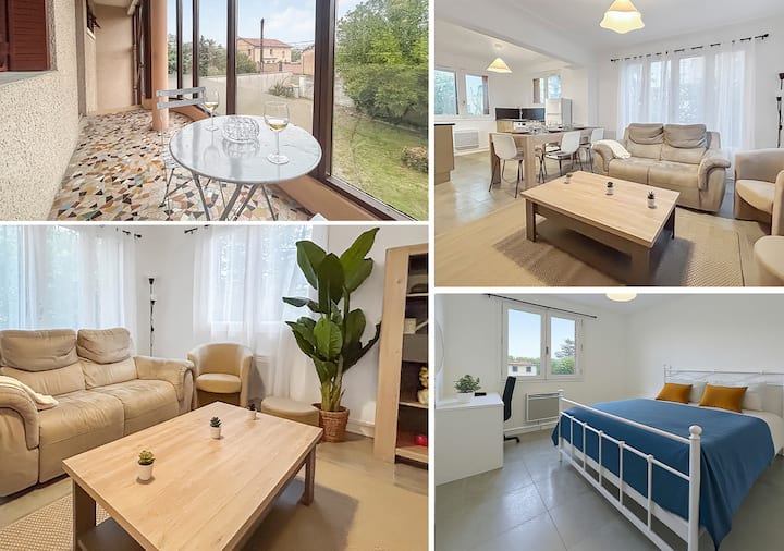 Appartement Avec Balcon & Jardin - Saint-Bonnet-de-Mure