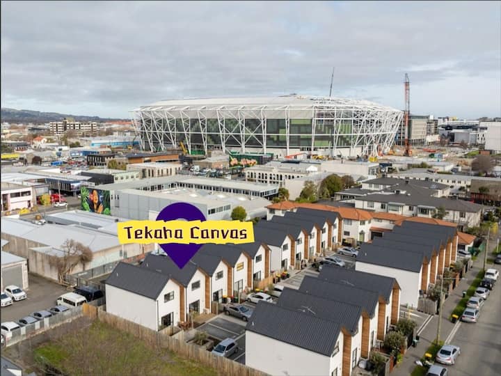 Te Kaha Canvas · Central 3br/3ba Townhouse+parking - Christchurch