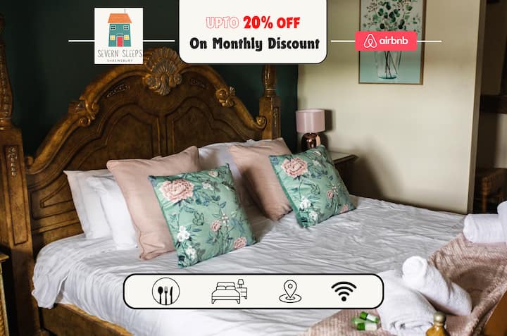 20%off|monthlyescape|relocation|wifi|sleeps3 - シュルーズベリー