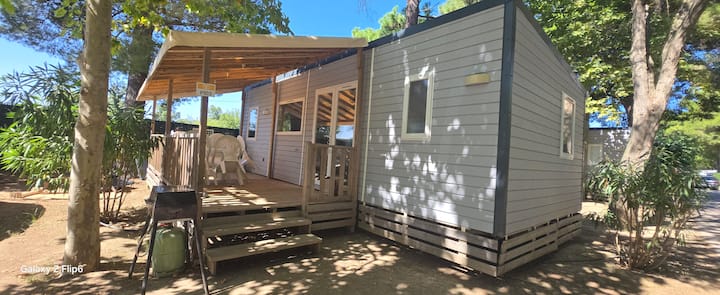 Mobil-home 6 Pers, Clim, Barbecue, Plage à Pied - Sainte-Marie