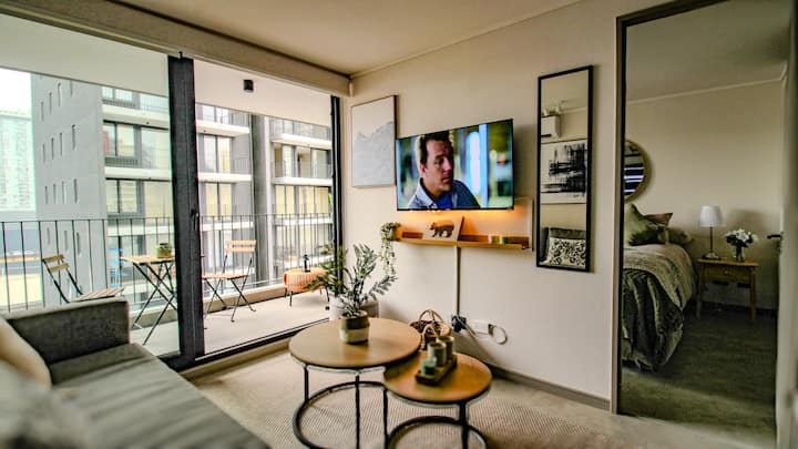 Apartment With Parking, Ac, Heating, ÑUñoa - Santiago