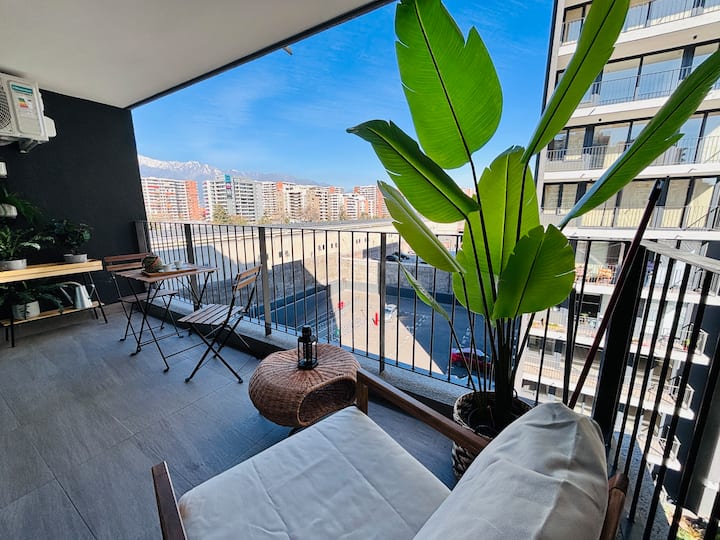 Chic, 4 Personas, Parking, Ac, Calefacción, ÑUñoa - Chile
