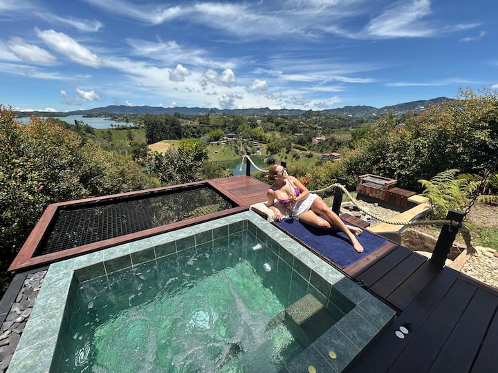 Moderna Cabaña Mini Piscinahidromaje+desayuno+wifi - Colombia