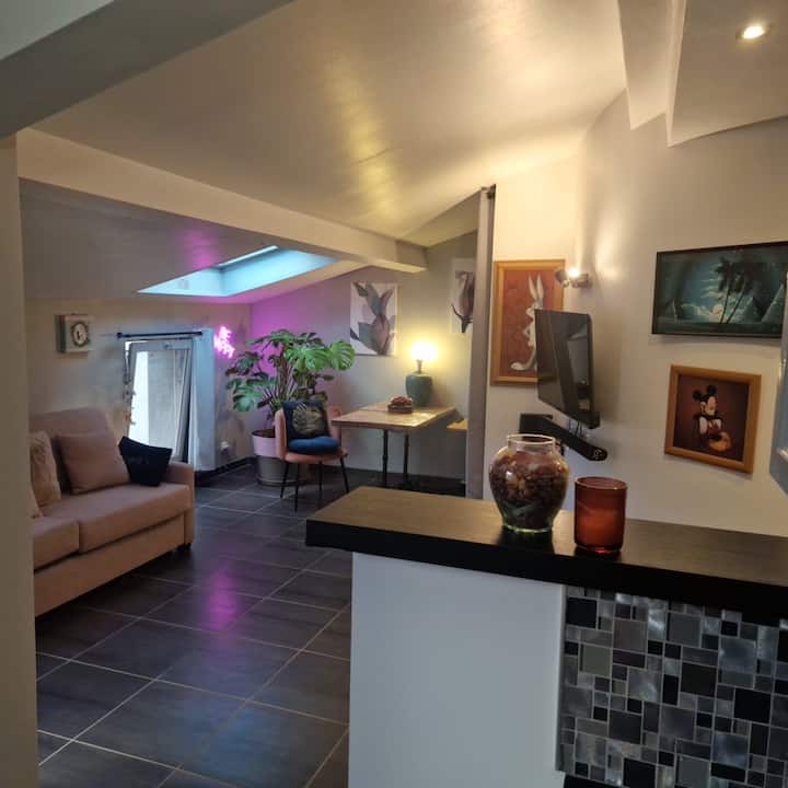 Studio Cosy Et Lumineux Sous Les Toits - Chaponost