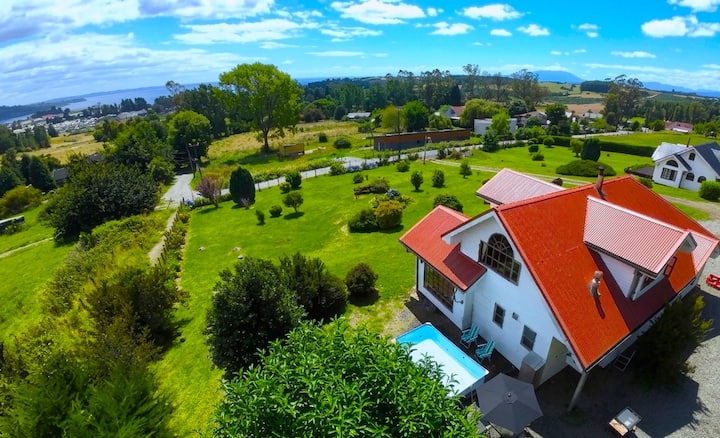 Country Villa For 12 People With Swimming Pool And Volcano Views - Llanquihue