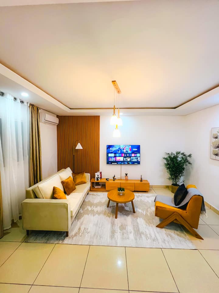 Cocody, Apt T2 Lumineux, Central, Sécurisé, Wi-fi - Abidjan