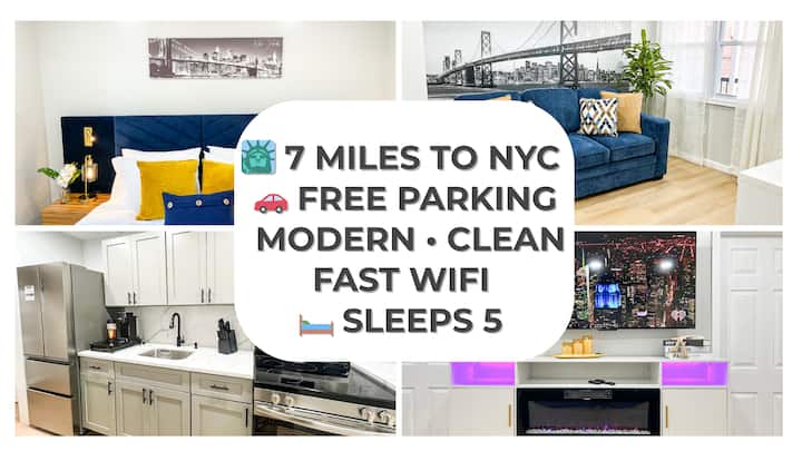 Nyc Getaway: Free Parking • 15 Min To Times Square - West New York, NJ