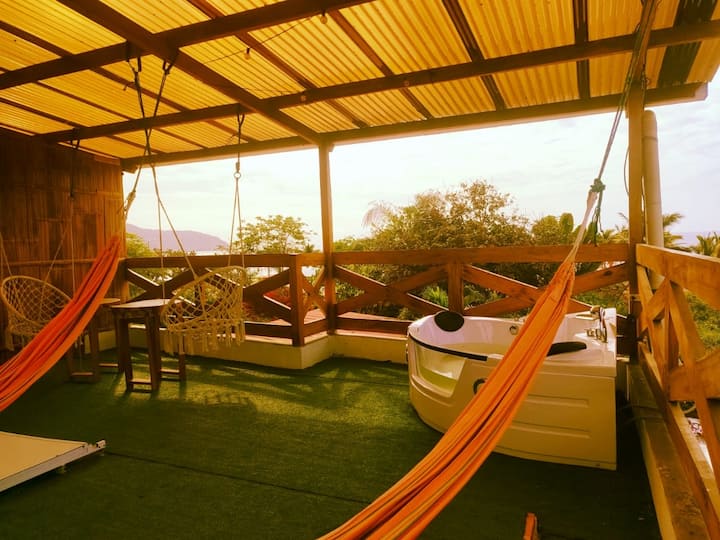 Loft Con Terraza Y Jacuzzi Vista Al Mar - Machalilla