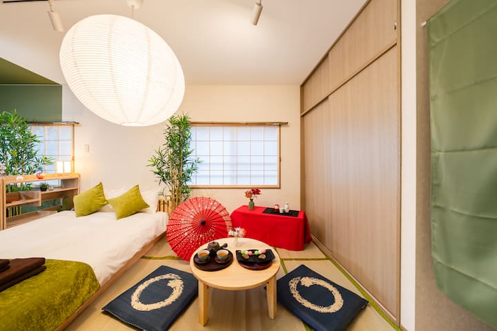 浅草寺徒歩1分【オープンセール】東京夏祭り/羽田・成田直通/和風30㎡/a201 - Asakusa