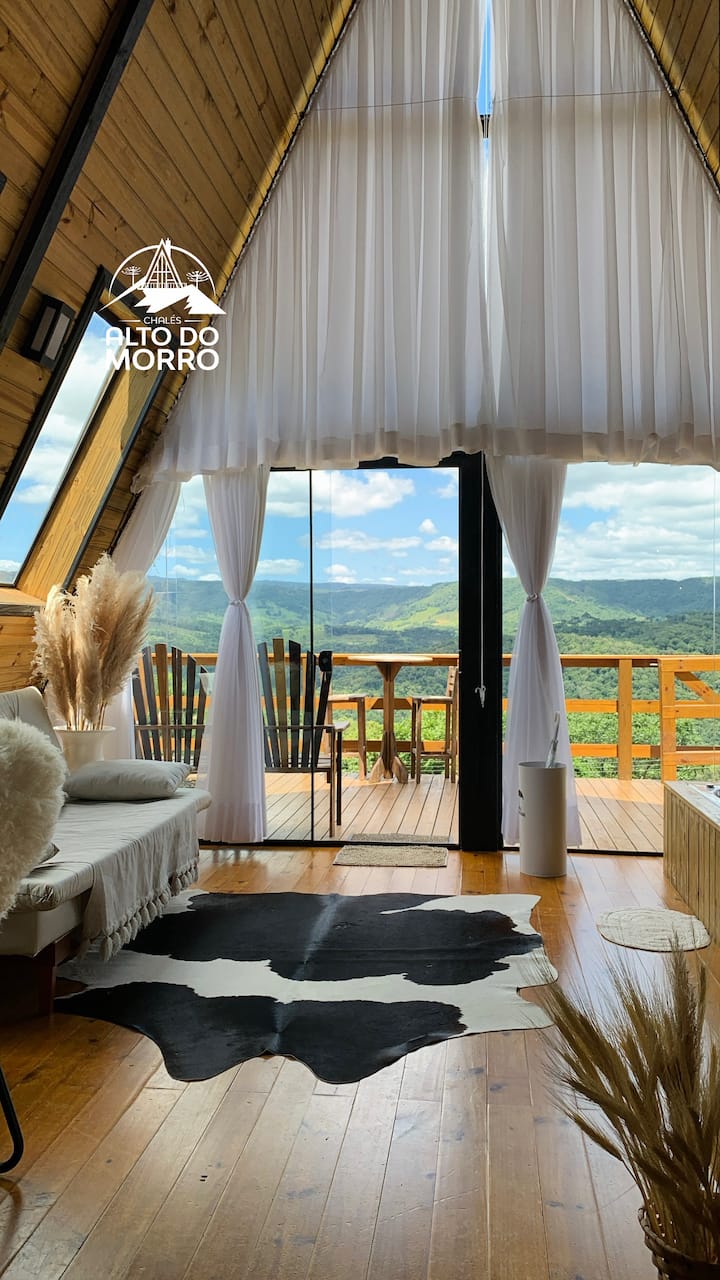 Chalé Alto Do Morro 2 - Vista Deslumbrante - Águas Mornas