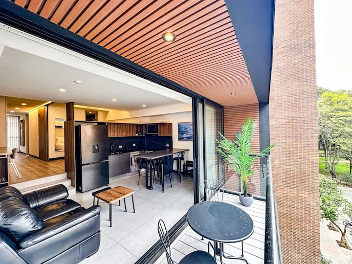 2 Bdr Apt In Virrey Park, Jacuzzi, Gym, Terrace. - Bogotà