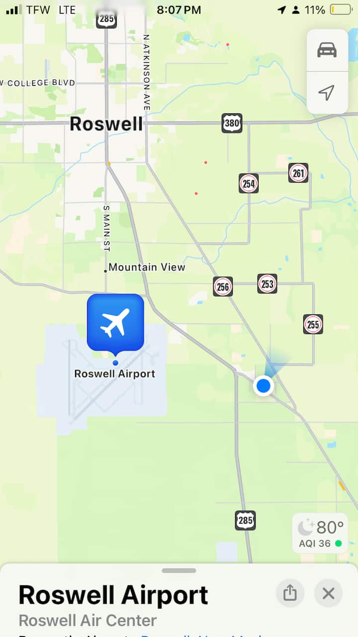 Drying Camping Right By The Airport! - Roswell, NM