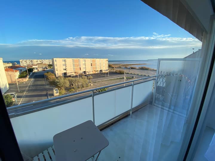 L'écume D'or, Appartement T3 Vue Mer Et Lac - Port-la-Nouvelle