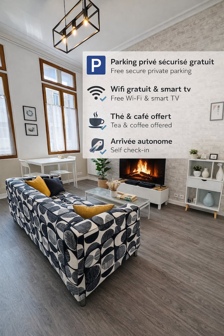 L’atypique En Rdc Avec Parking Privé Sécurisé - Tourville-la-Rivière