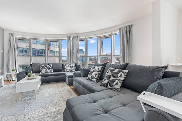City Lights|luxury 3 Bed Apt|free Parking|wi-fi - Nottingham