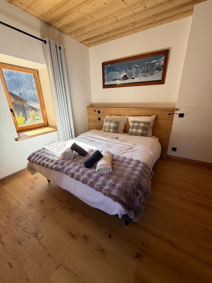 Appartement Le Nid Alpin - Vue Mont Blanc - Servoz