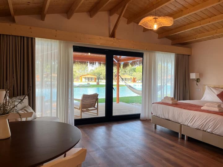 Bungalow Twin/double Frente Nova Piscina (Papaia) - Montargil