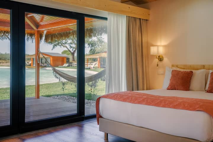 Bungalow Twin/double Frente Nova Piscina (Papaia) - Montargil