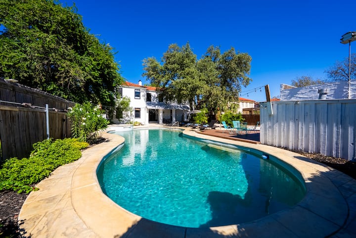 Heated Pool Spa & Style | Historic Spanish Retreat - San Antonio, TX
