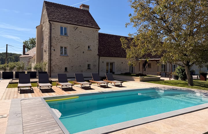 Domaine De Baloquin - Ferme De Charme Avec Piscine - Fontenay-Trésigny