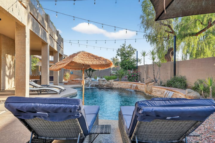 Chandler Oasis | Saltwater Pool, Spa & Game Loft - Chandler, AZ