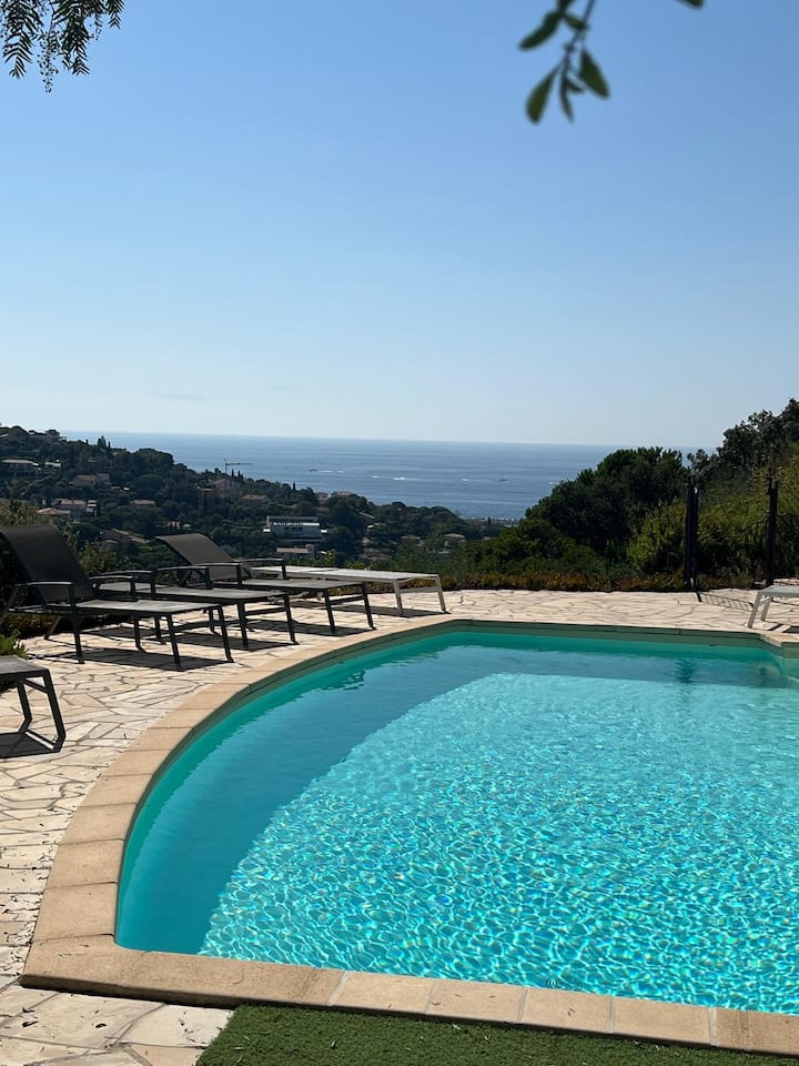 Villa Diane 1 Clim Vue Mer Piscine / Parking Privé - Roquebrune-sur-Argens