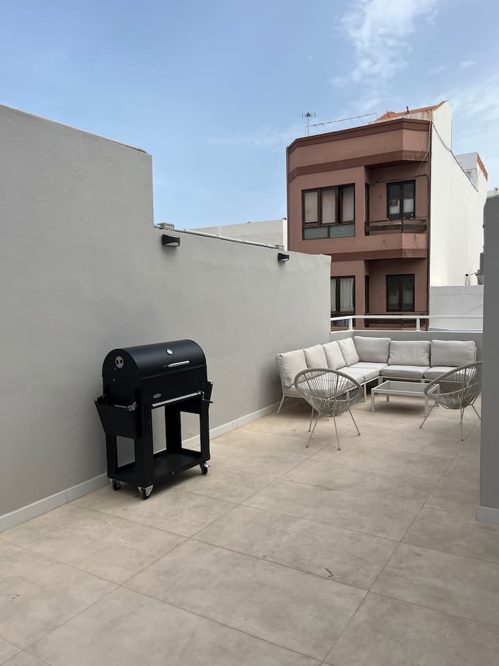 Casa Con Azotea Y Bbq A 3 Min De La Playa - Las Palmas de Gran Canaria