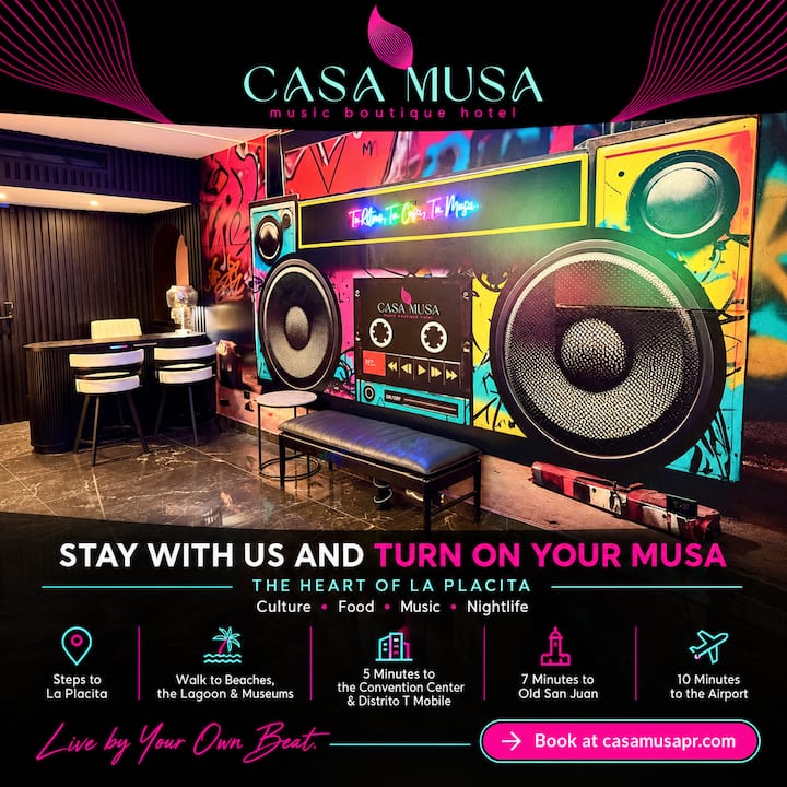 Entire Casa Musa Music Boutique Hotel @ La Placita - San Juan