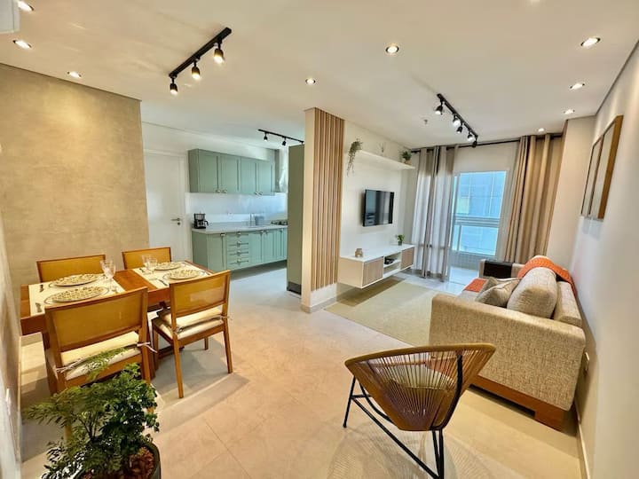 Apto Vista Mar Boqueirão •Praia Grande - Praia Grande