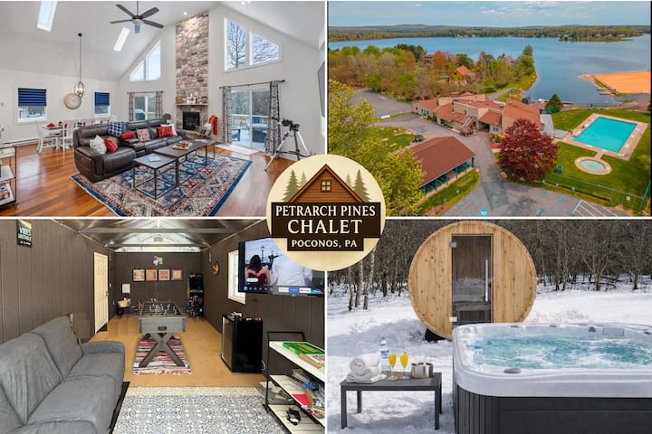 Hot Tub, Sauna, Game Rm, Fire Pit | Luxury Retreat - Albrightsville, PA