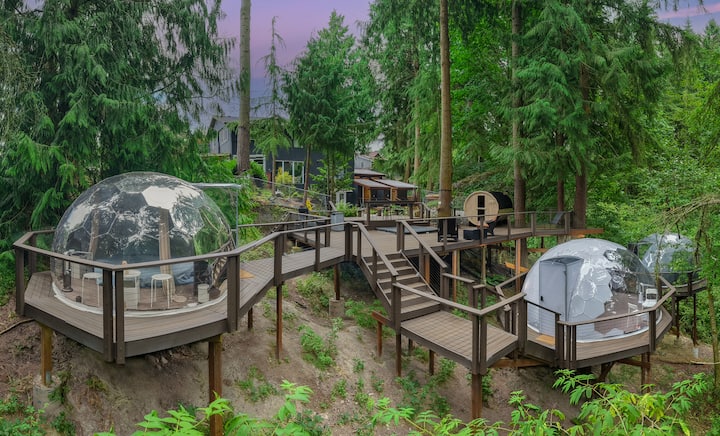 12-guest·luxe Glamping Stay W/hot Tub, Sauna & Bbq - Snohomish, WA